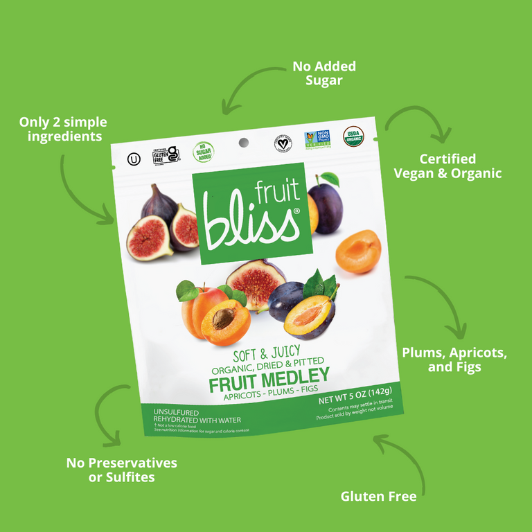 2-Pack Fruit Bliss Organic Fruit Medley 5 oz