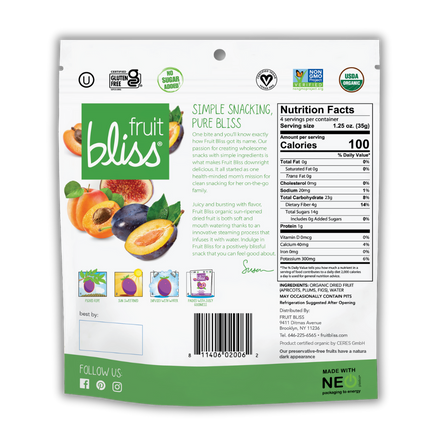 Shop | Fruit Bliss Organic Dried Fruit Snacks