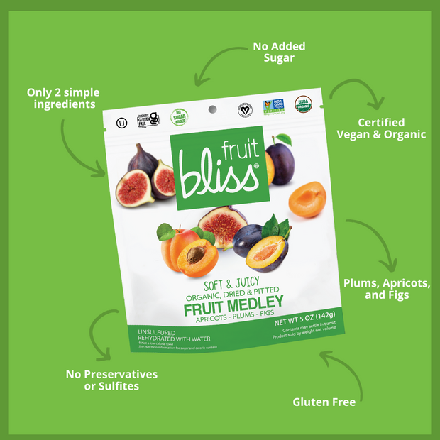 Fruit Bliss Organic Snack Sampler Pack (5 Pouches, 2 Mini Pouches)