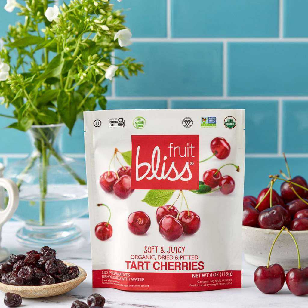 2-Pack Fruit Bliss Organic Tart Cherries Snacks (4 oz. each)